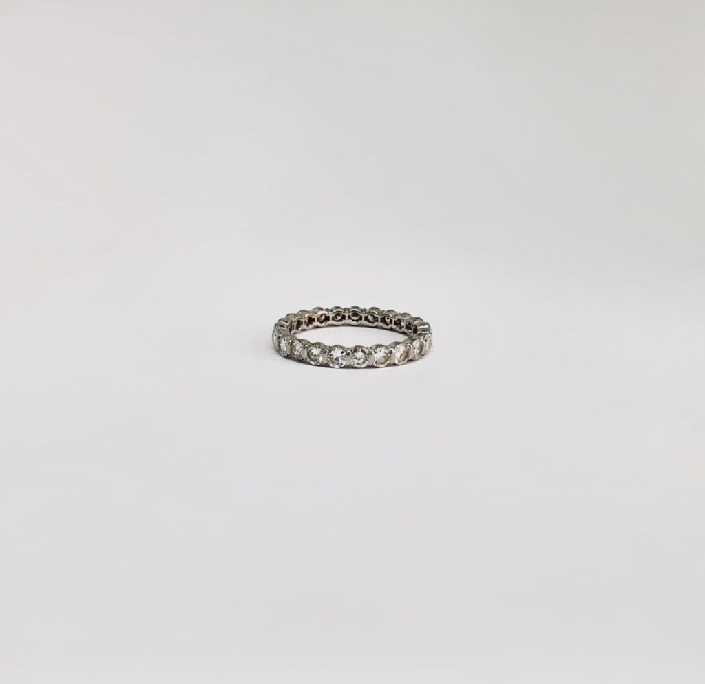 18 carat white gold Full Eternity Ring – Victoria Bedwell